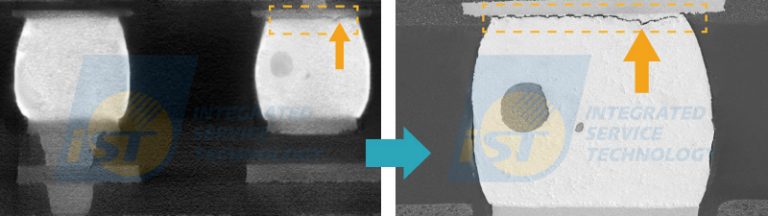 Advanced packaging joint defect how to find after failing the board ...